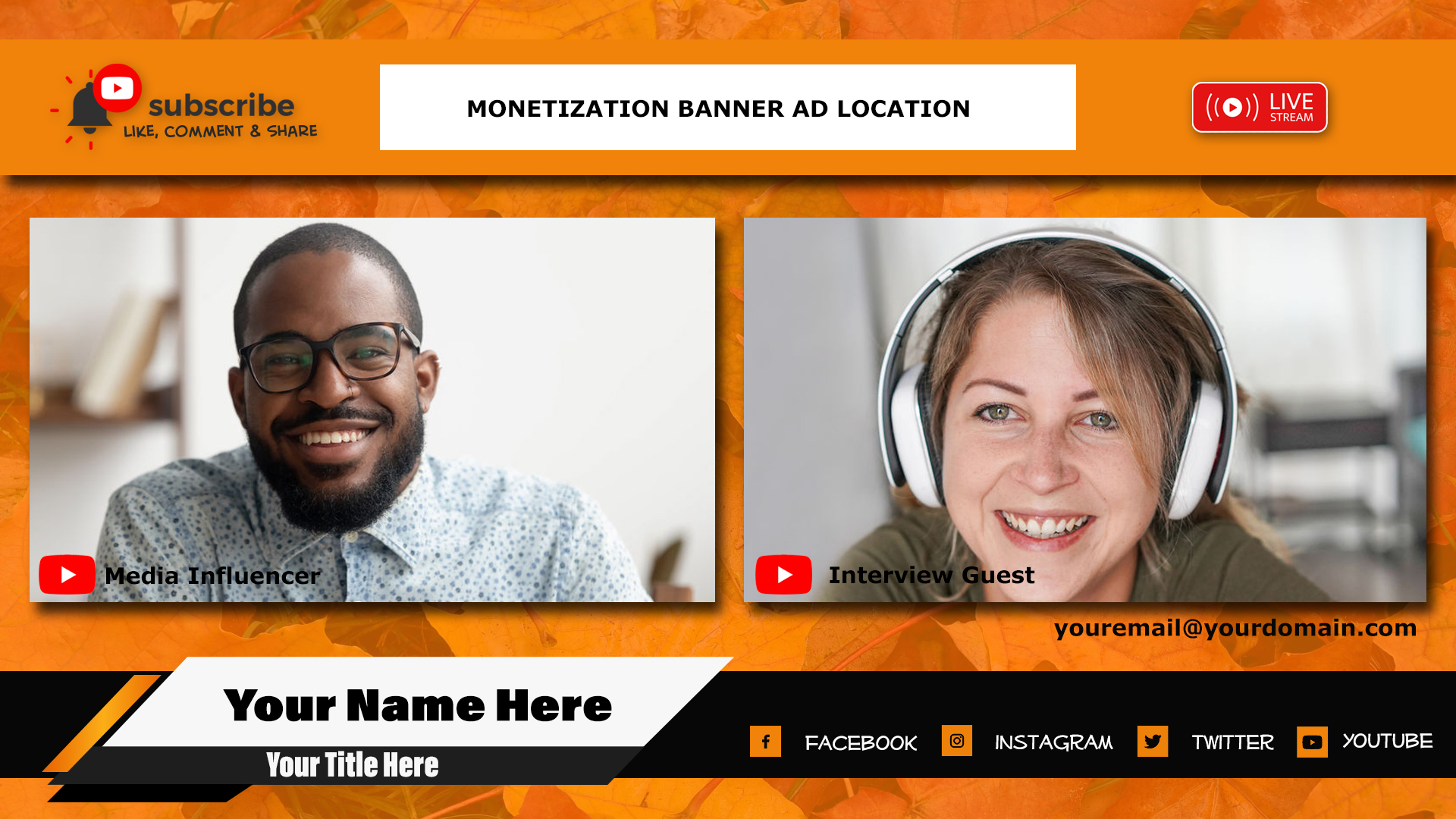 Streamyard Overlay Template Free